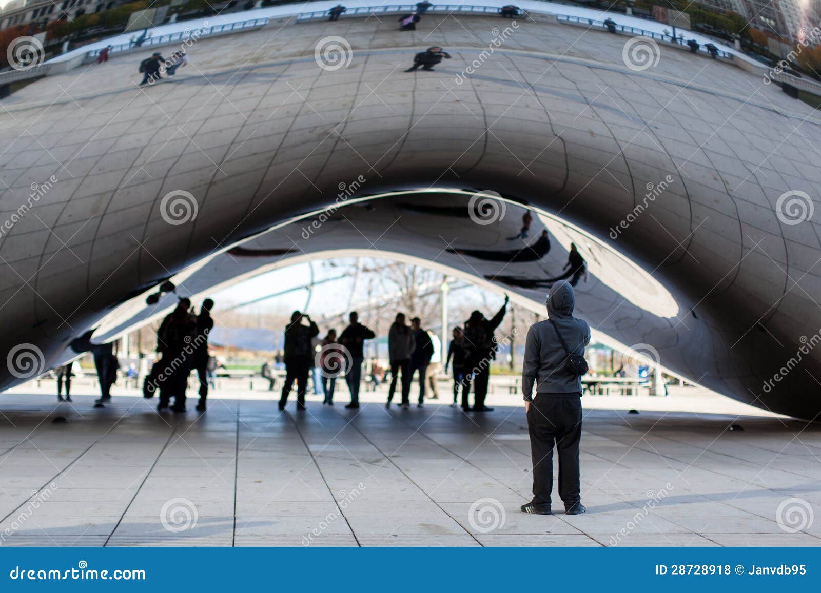Chicago bean reflection editorial stock photo. Image of horizontal ...