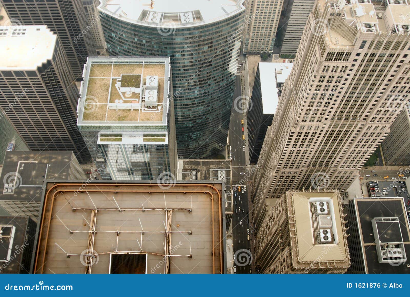 Chicago bird-eye view stock photo. Image of chicago, palace - 1621876