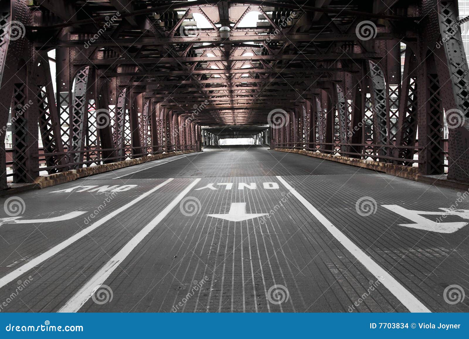 Chicago Bridge stock photo. Image of bridge, city, empty - 7703834