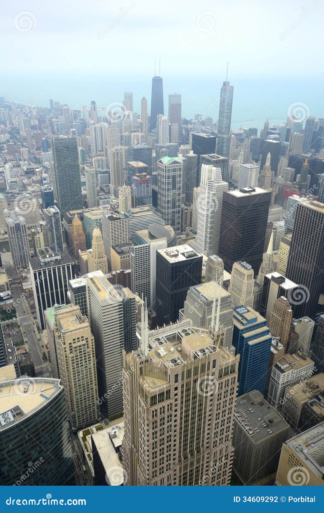 Chicago building stock photo. Image of blue, lake, center - 34609292