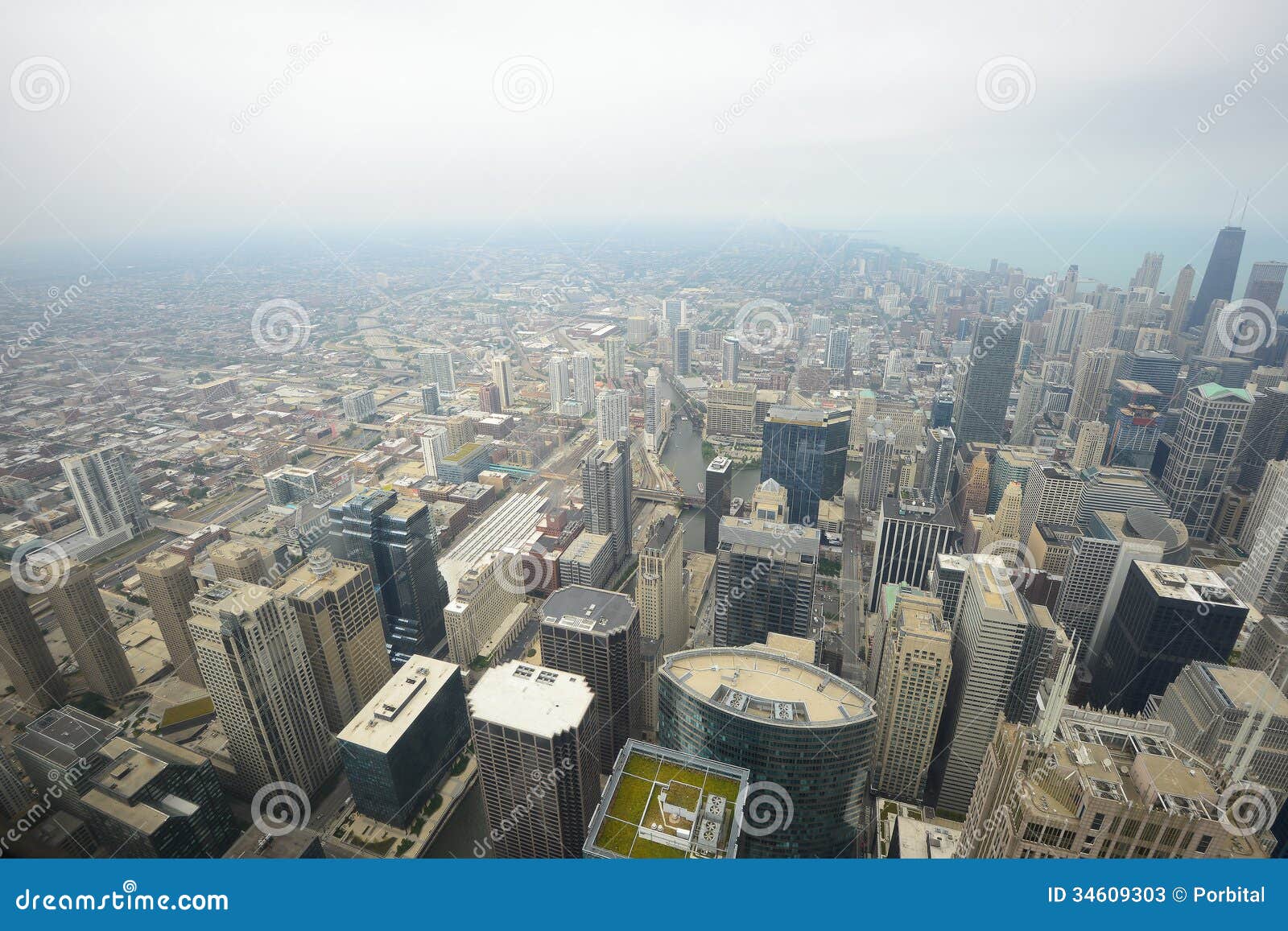 Chicago building stock image. Image of michigan, building - 34609303
