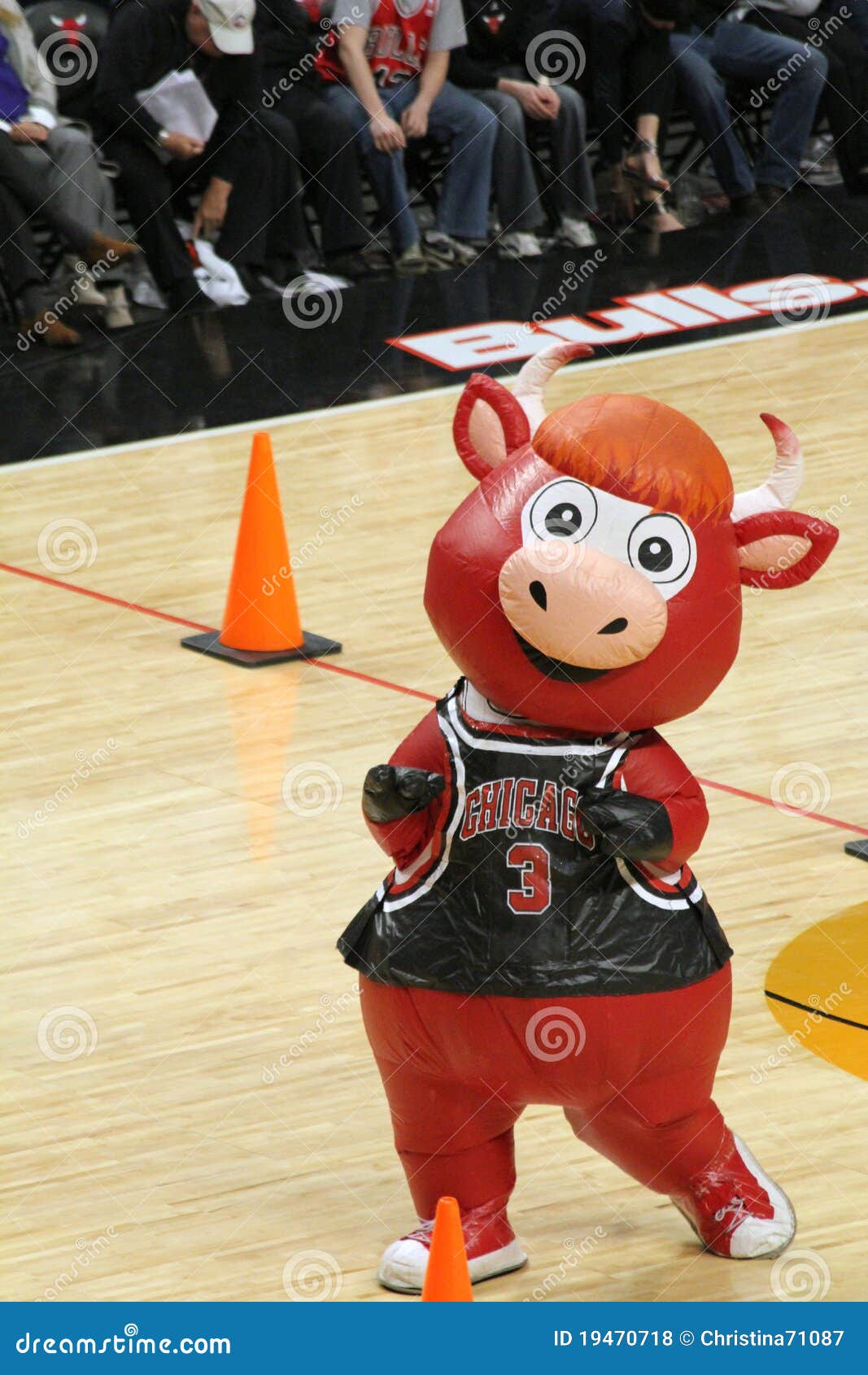 Chicago Bulls Inflatable editorial stock photo. Image of halftime ...