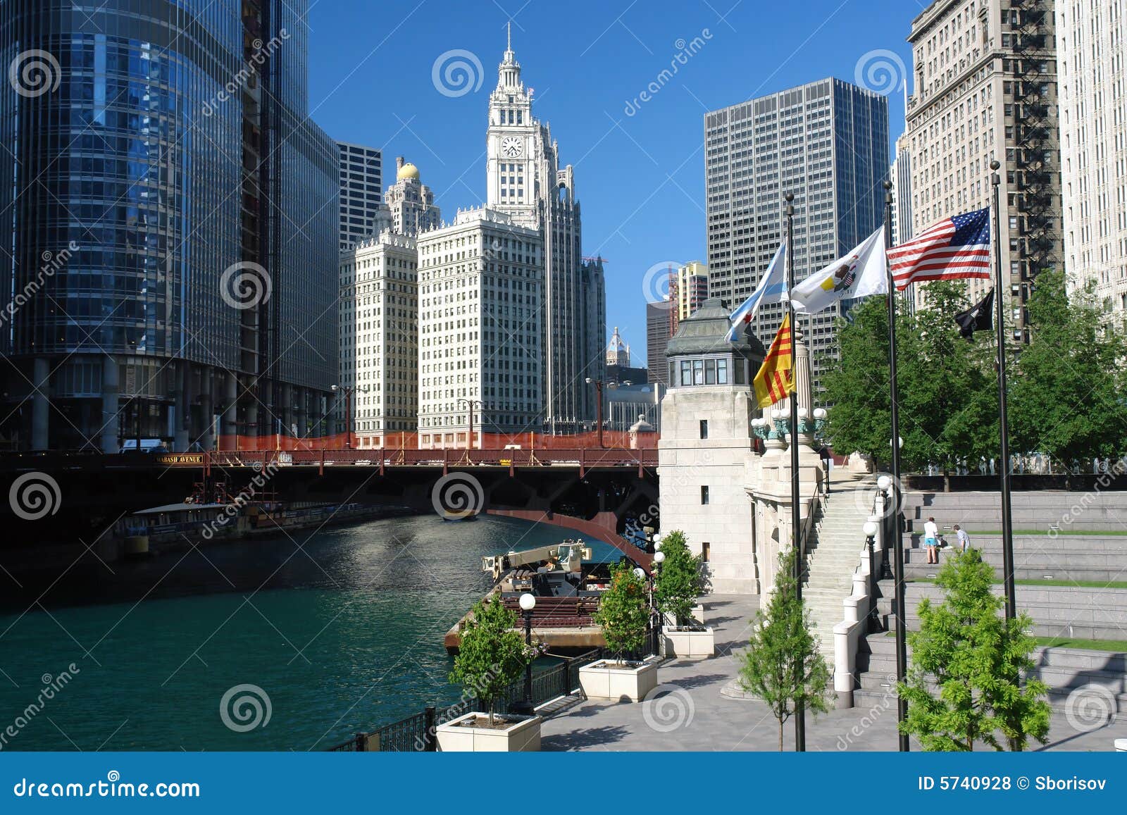 Chicago Citi Center at Sunny Day Stock Photo - Image of business ...