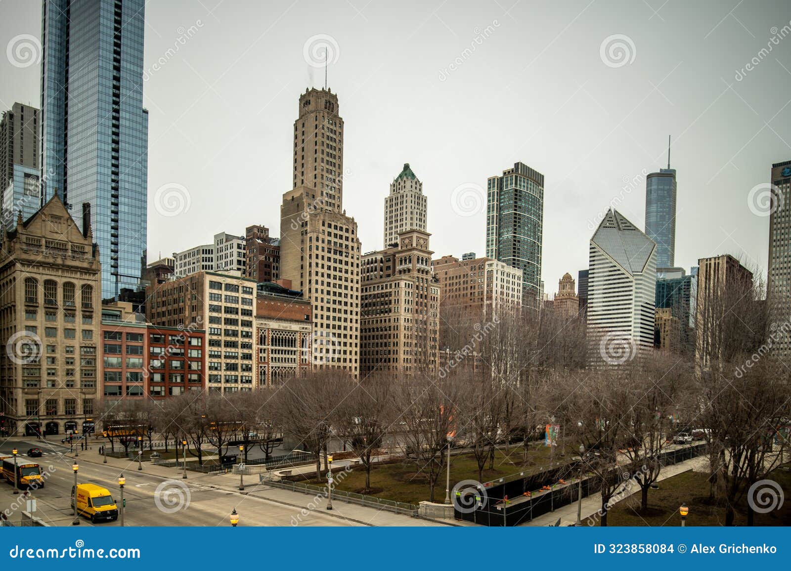 Chicago City Downtown Architecture and Street Scenes Editorial Stock ...