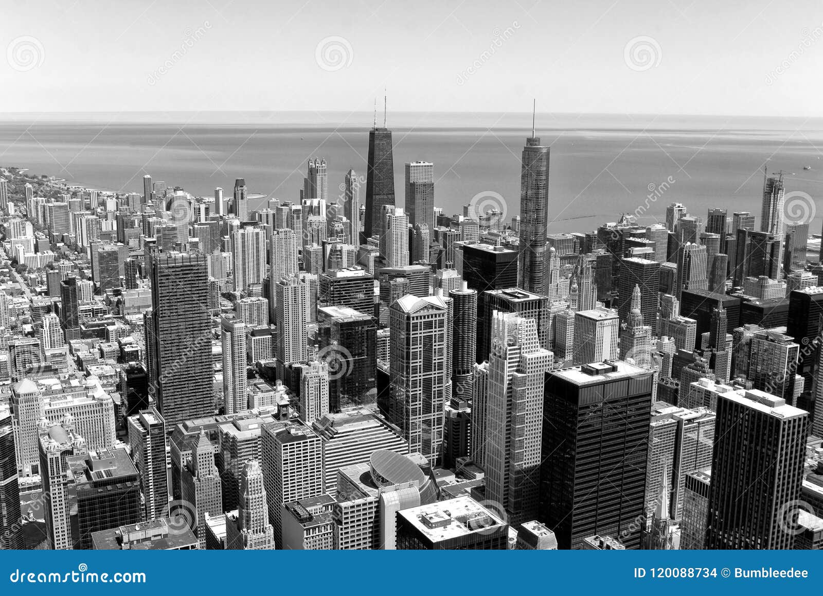 Chicago Cityscape Top View, USA Stock Photo - Image of chicago ...