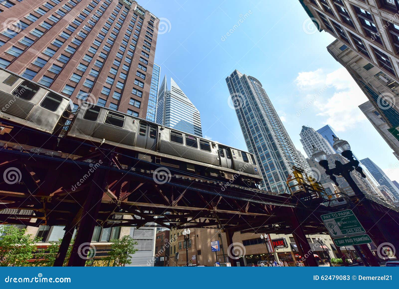 Chicago CTA Subway Loop editorial stock photo. Image of line - 62479083