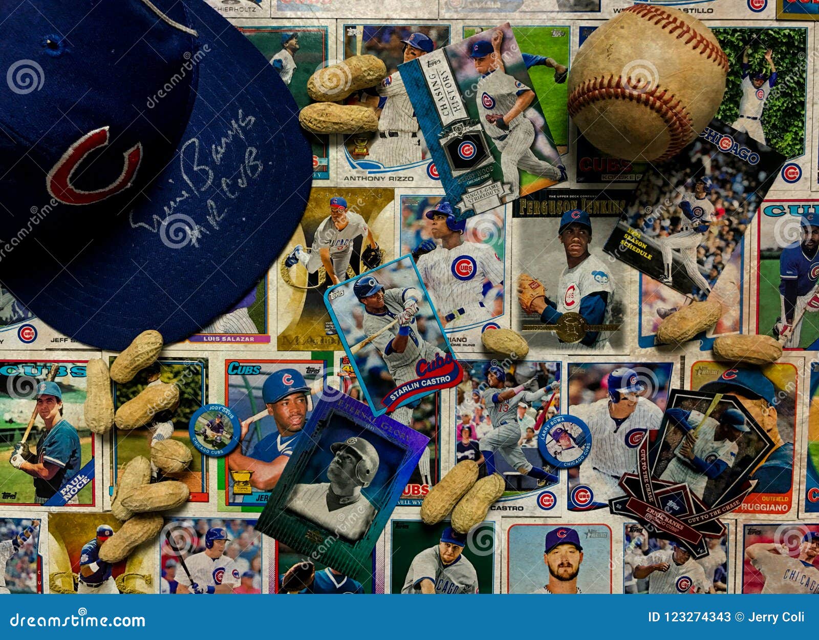 Chicago Cubs Legends and Stars Collage Editorial Stock Photo - Image of ...