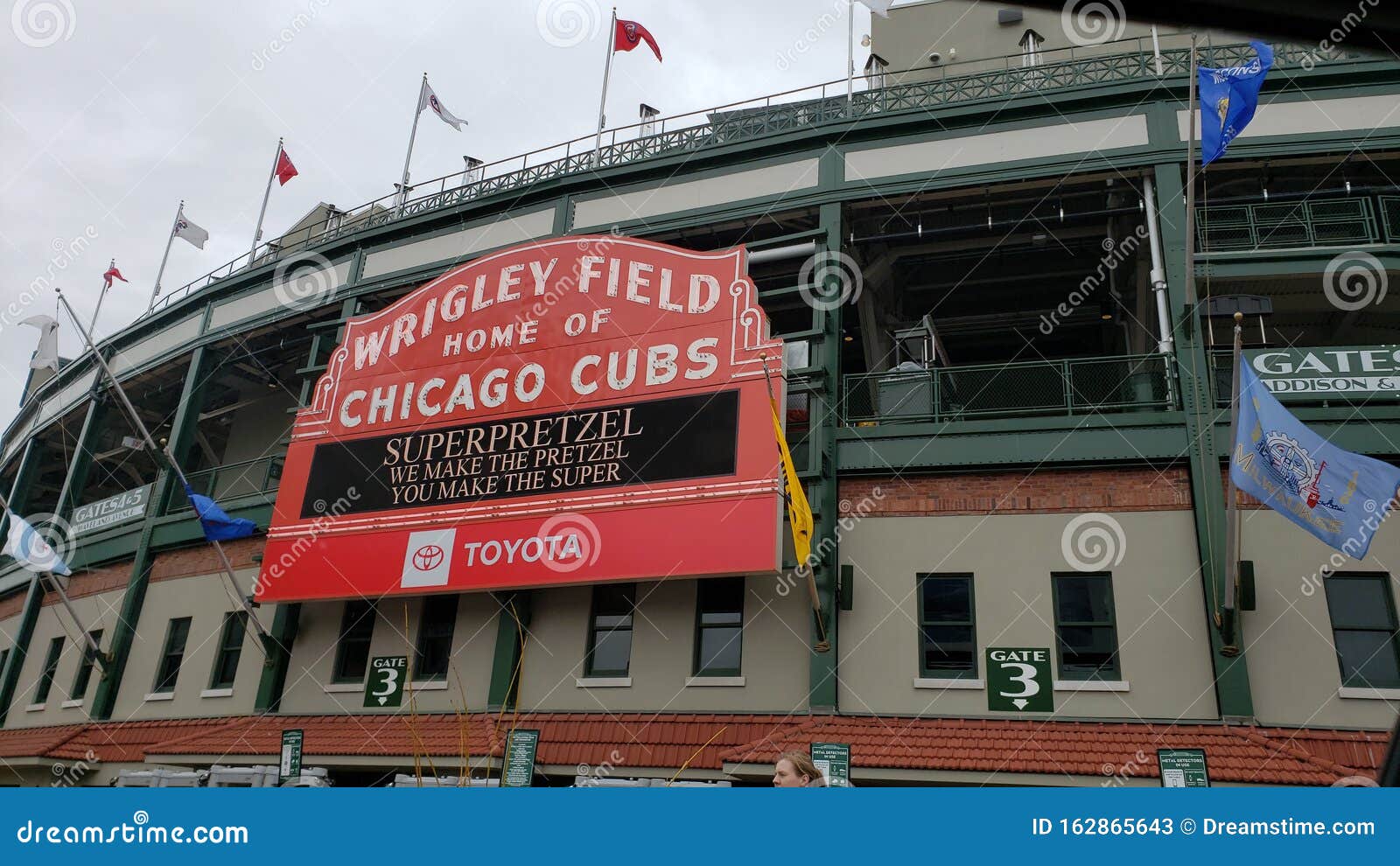 Chicago Cubs Wrigley field editorial stock photo. Image of wrigley ...