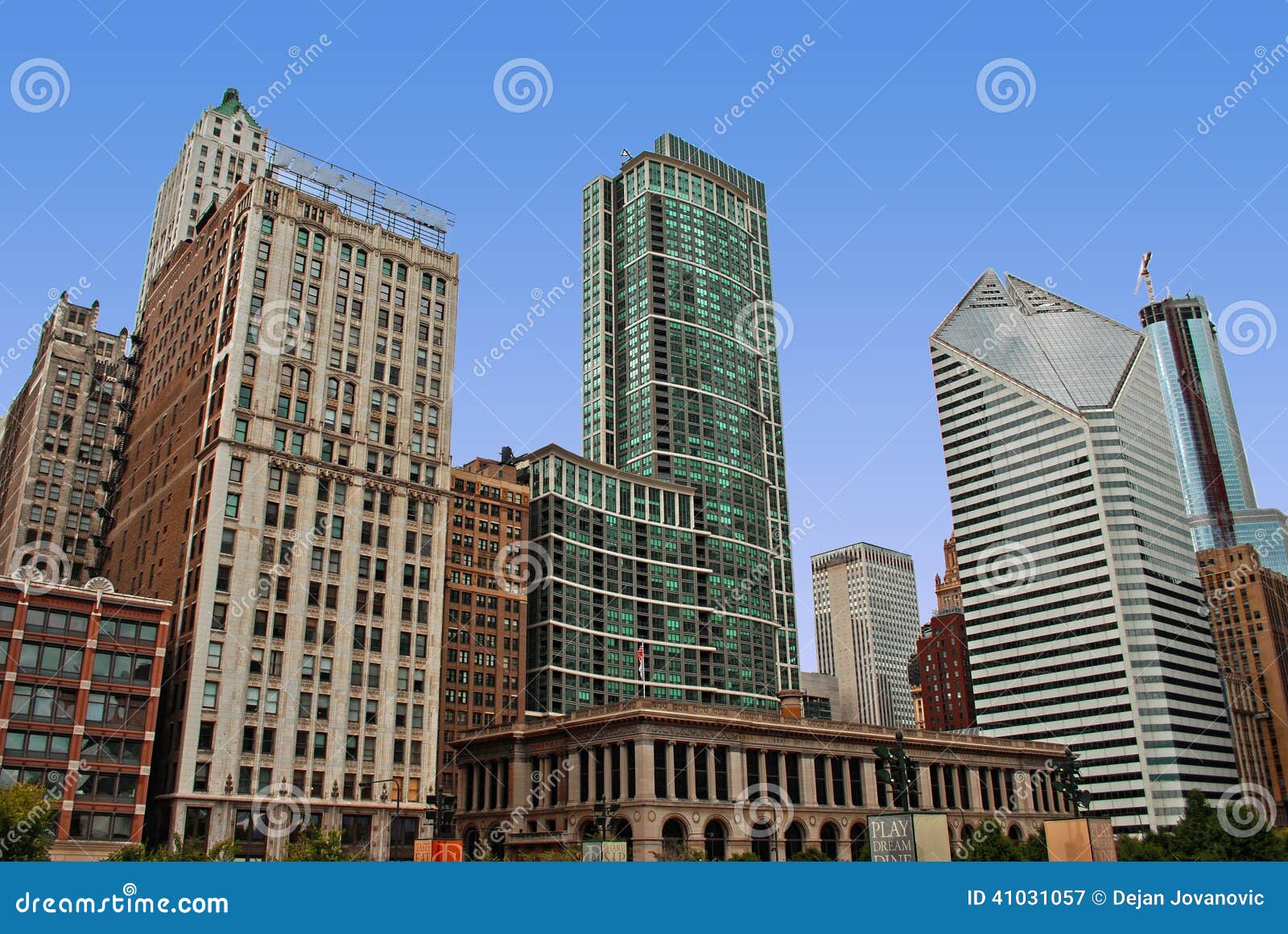 Chicago Downtown Millennium Park Stock Image - Image of architecture ...