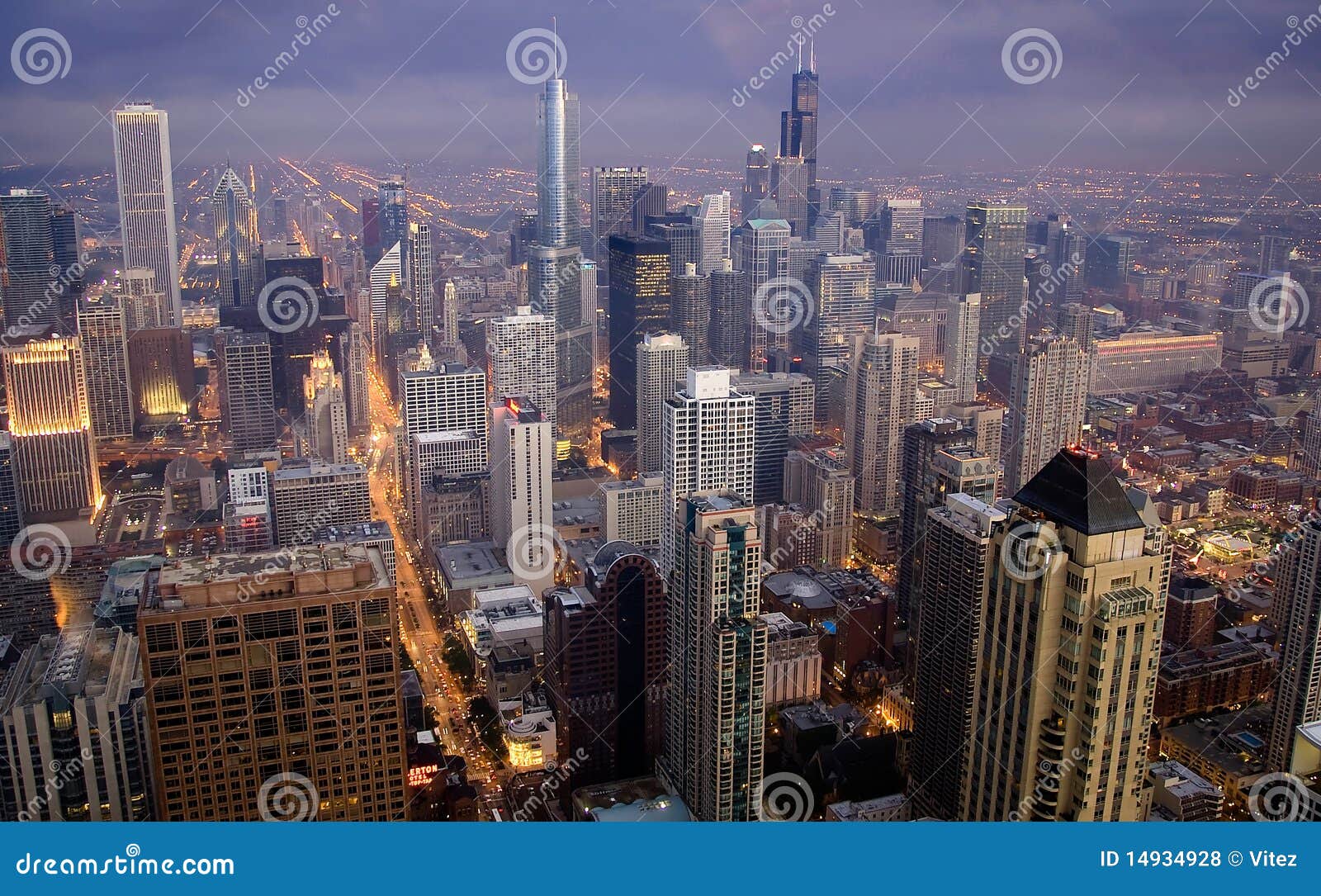 Chicago el 4 de julio foto de archivo. Imagen de nube - 14934928