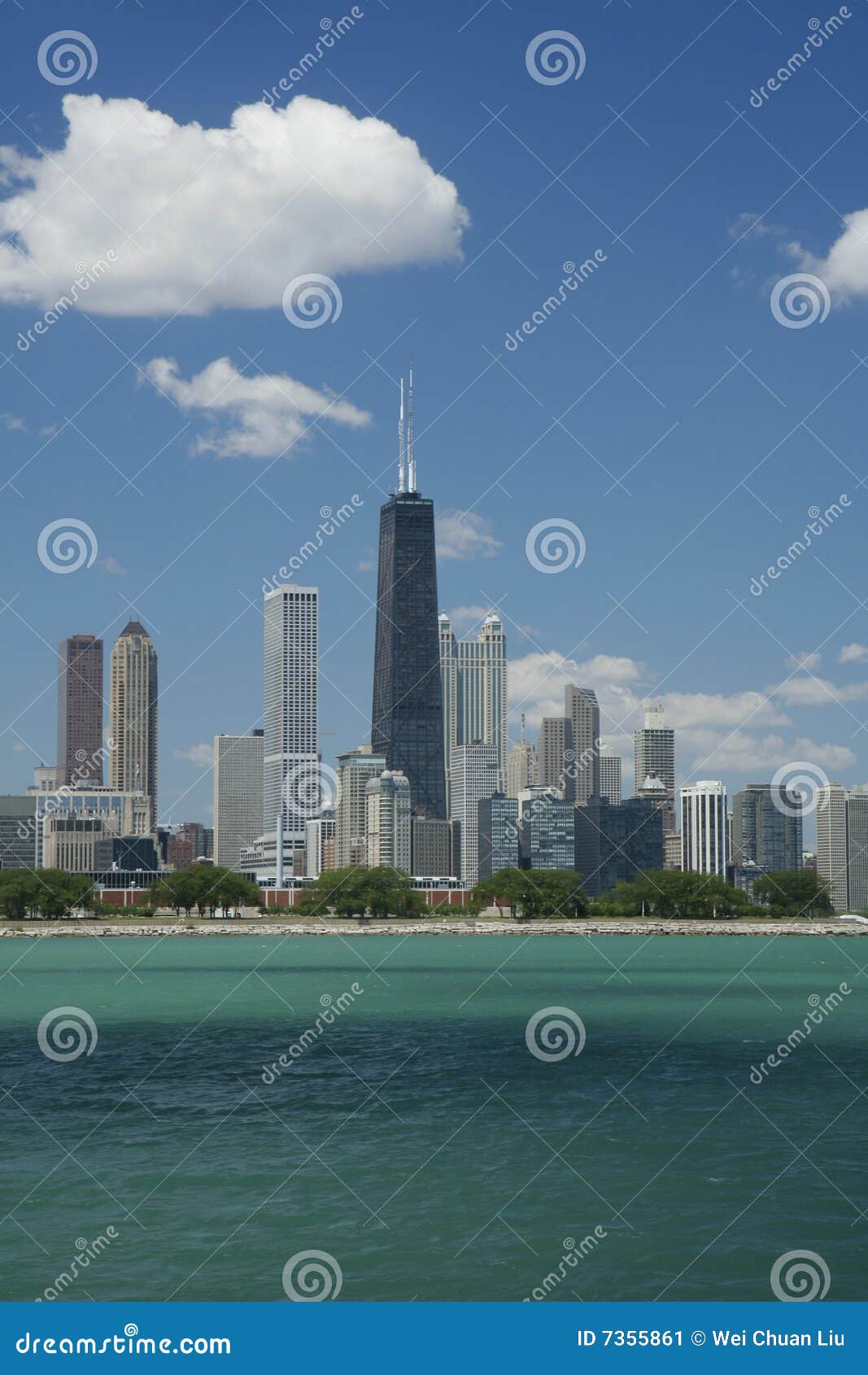 Chicago financial district stock image. Image of metropolitan - 7355861