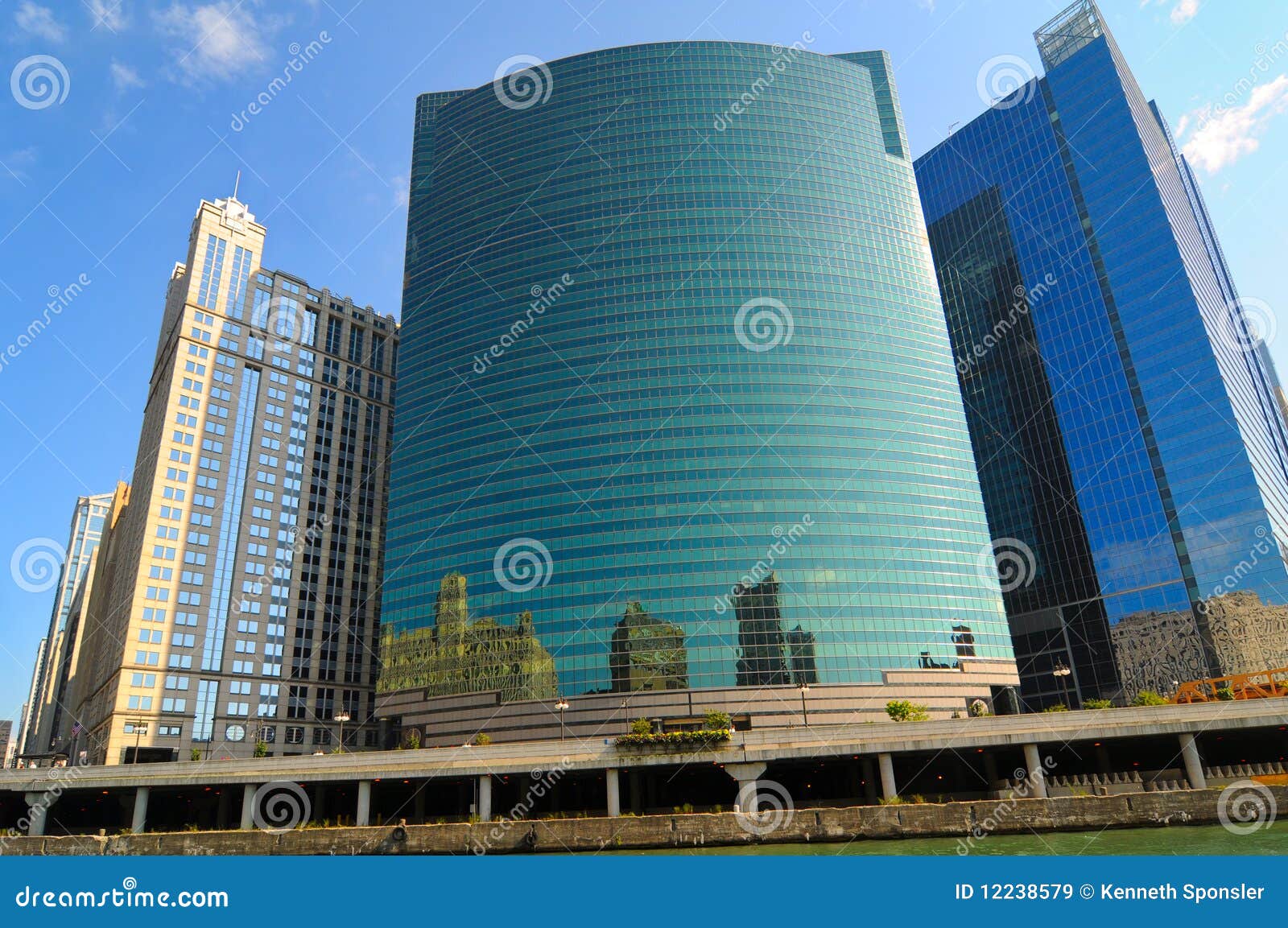 Chicago glass stock image. Image of pattern, rippled - 12238579