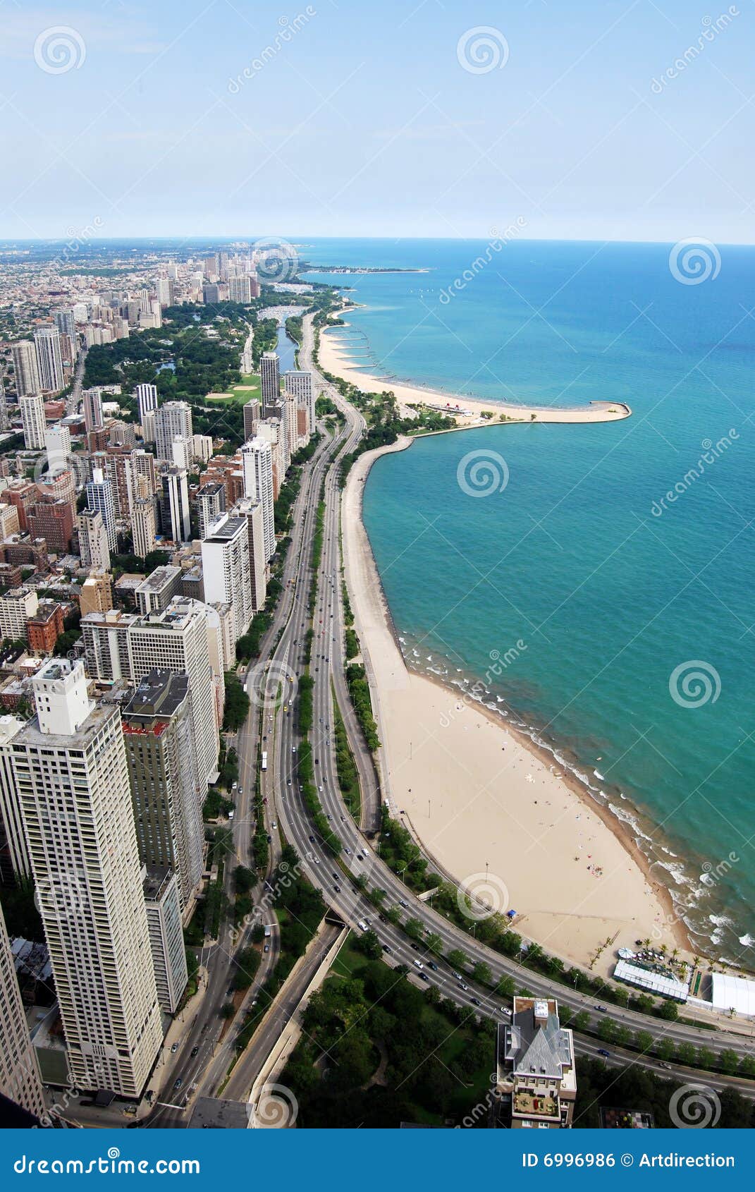 Chicago Gold Coast stock photo. Image of city, great, architecture ...