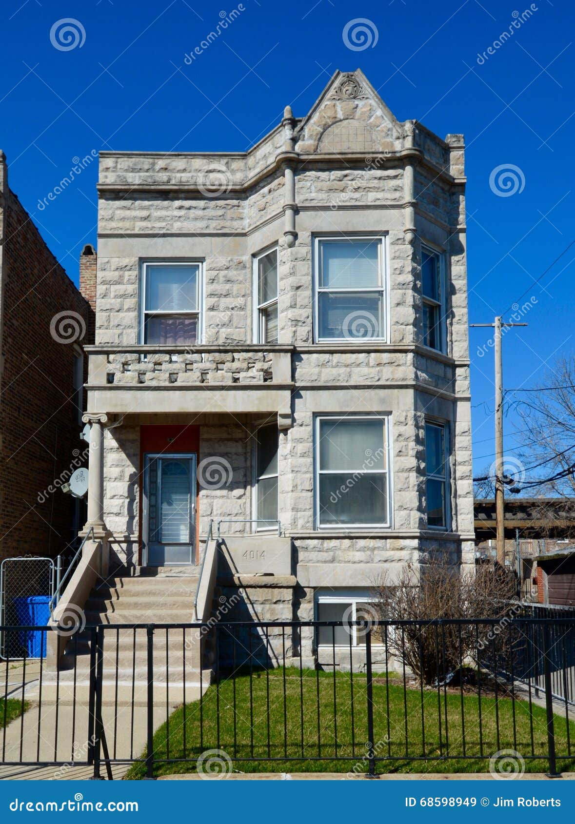 Chicago Greystone imagen de archivo editorial. Imagen de construido ...