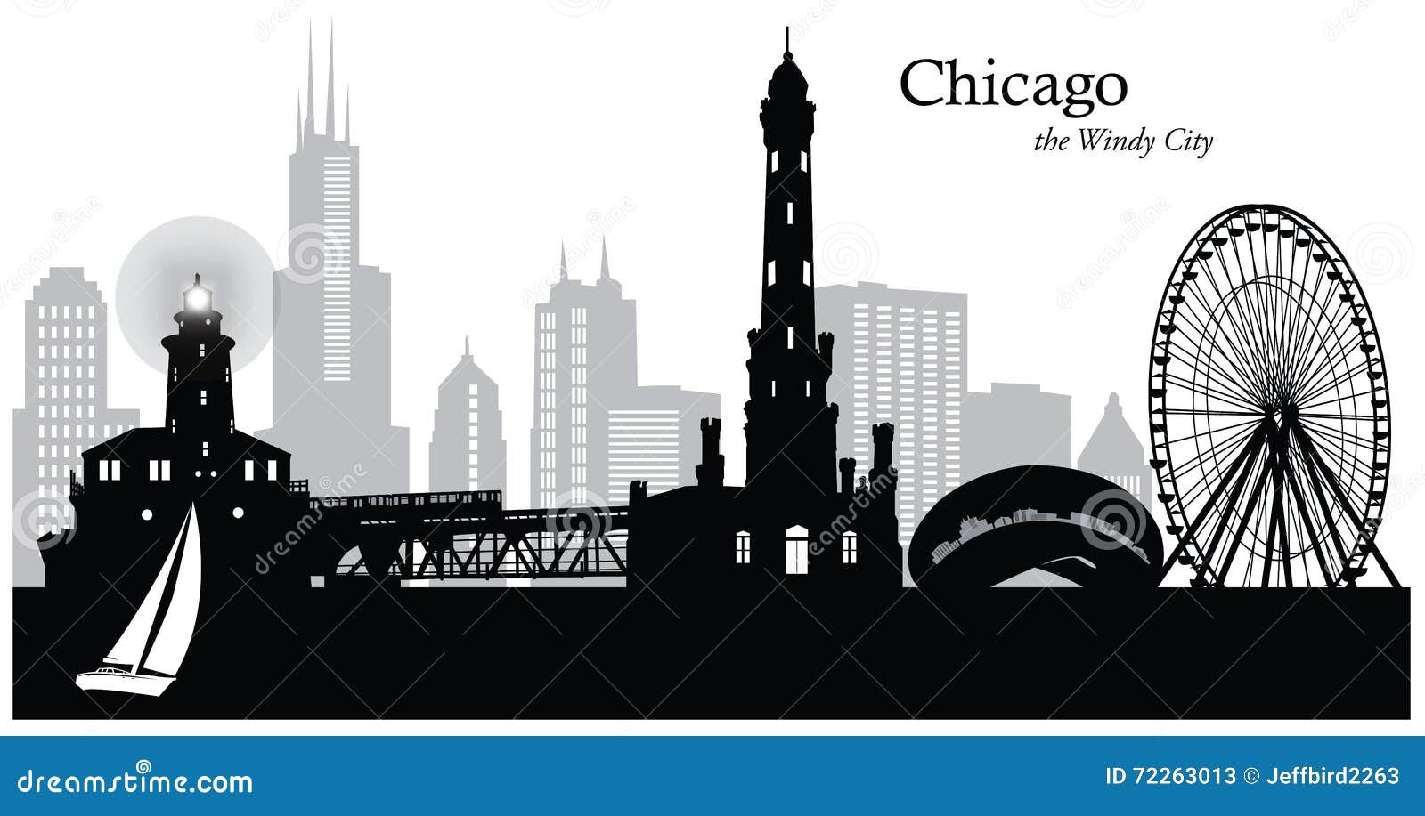 Chicago, Illinois foto de archivo editorial. Ilustración de cityscape ...