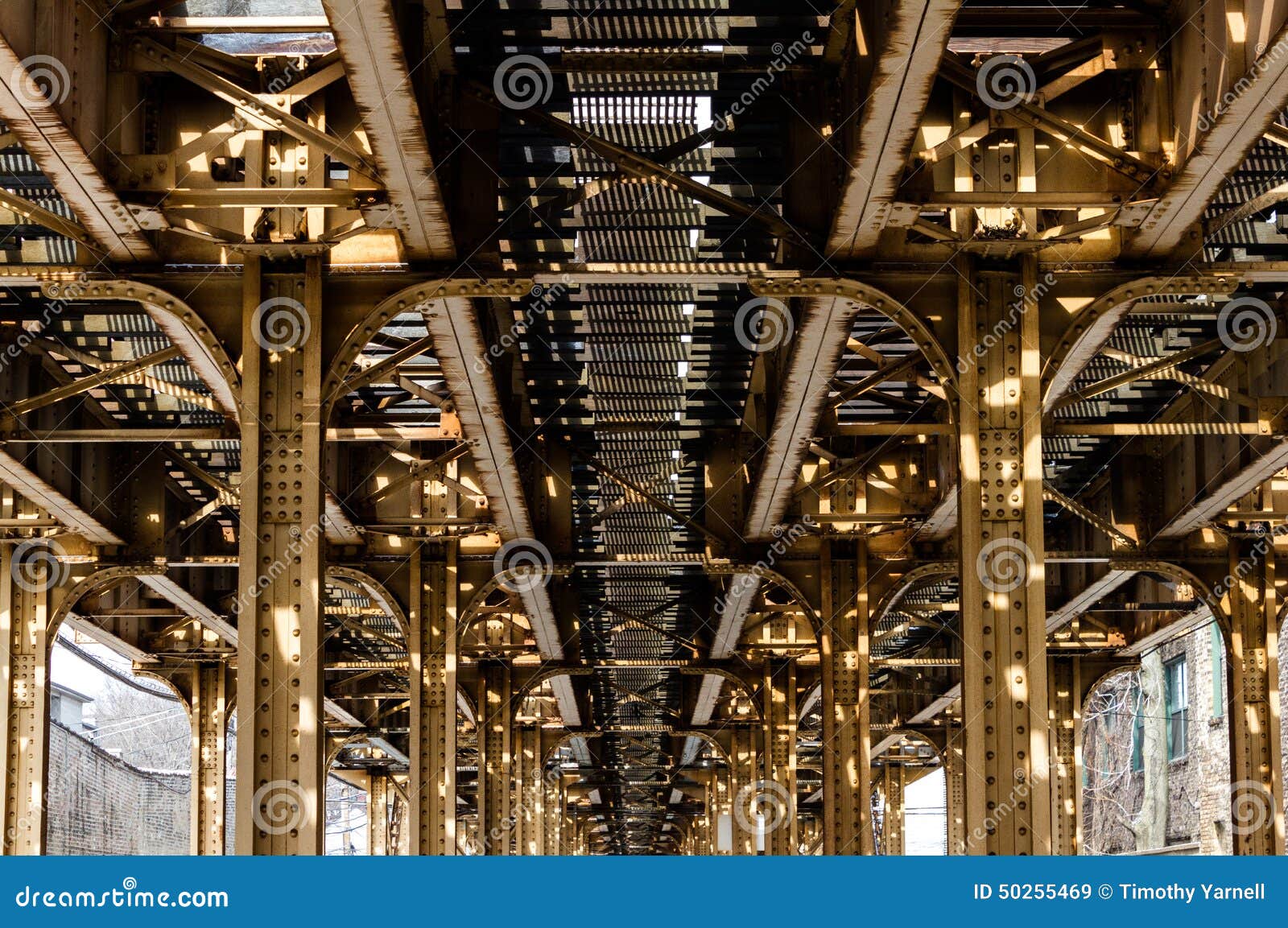 Chicago L Tracks stock image. Image of illinois, metal - 50255469