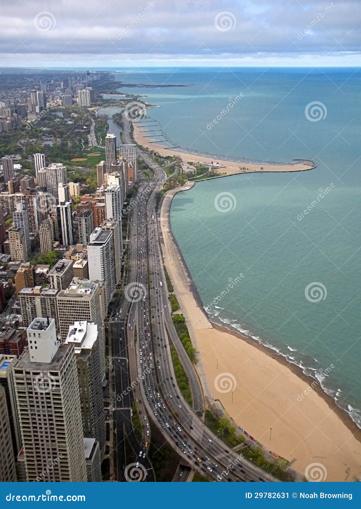 Chicago la Gold Coast immagine stock. Immagine di cityscape - 29782631