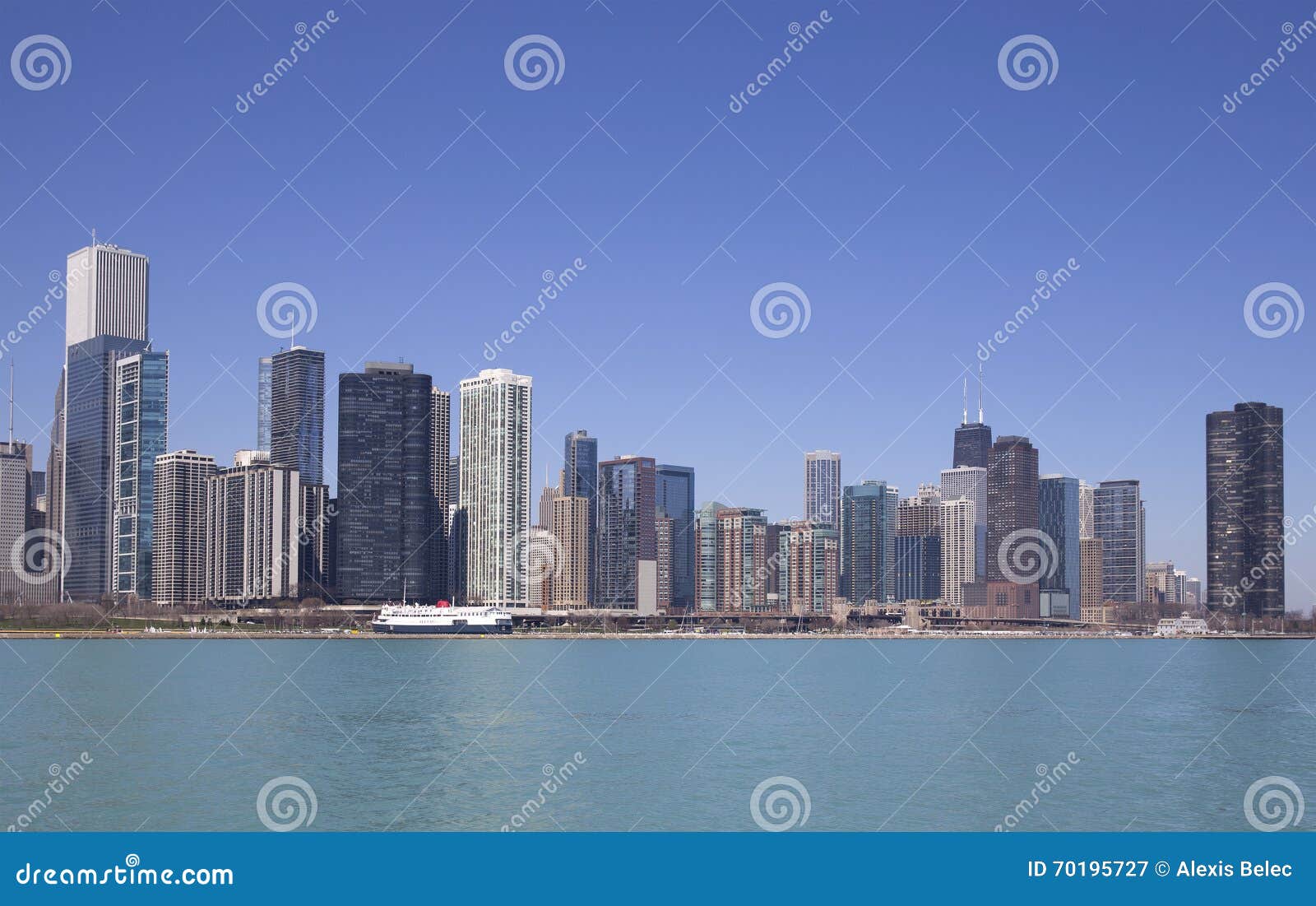 Chicago lake view stock image. Image of building, cityscape - 70195727