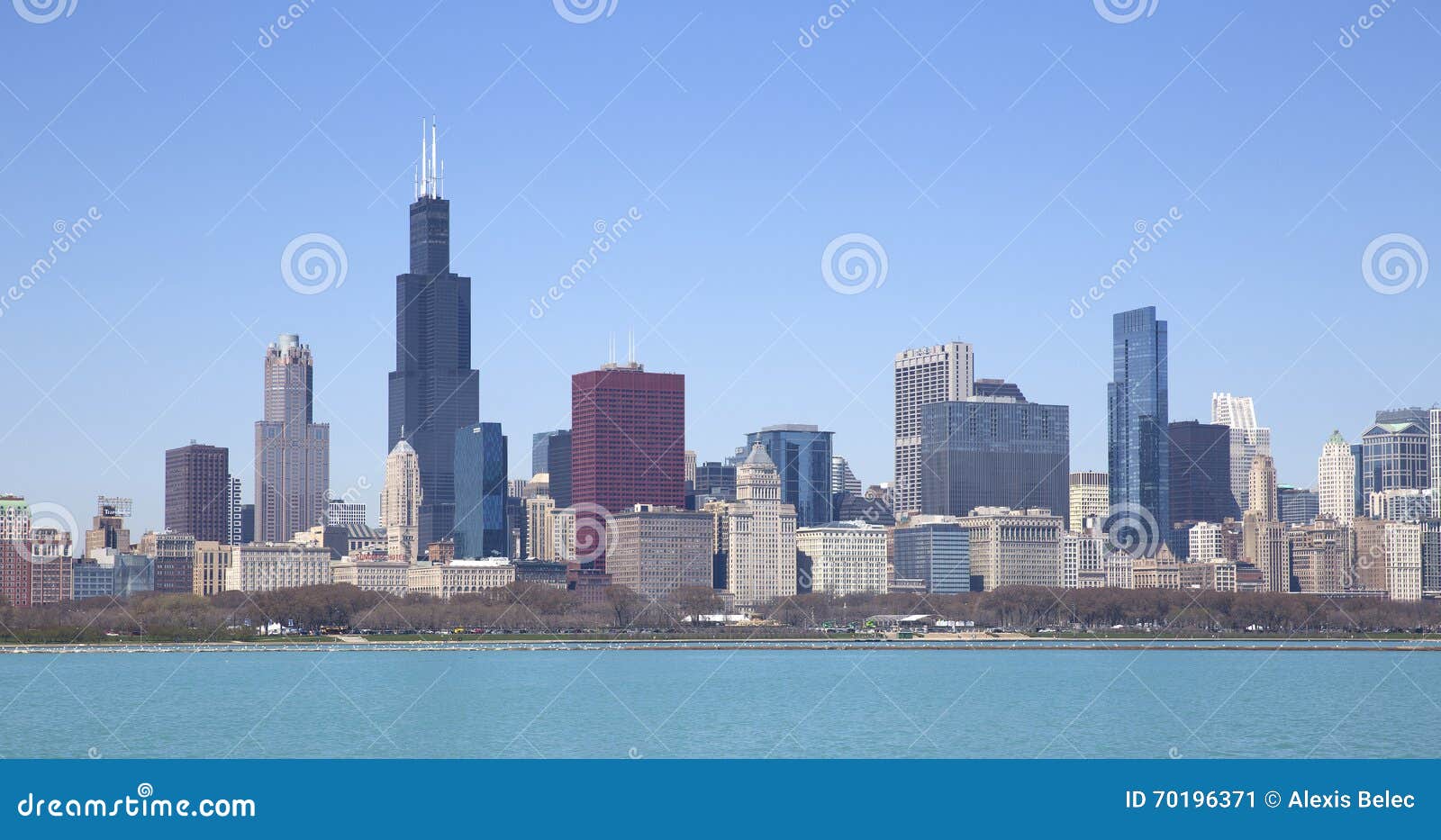 Chicago lake view stock image. Image of destination, modern - 70196371