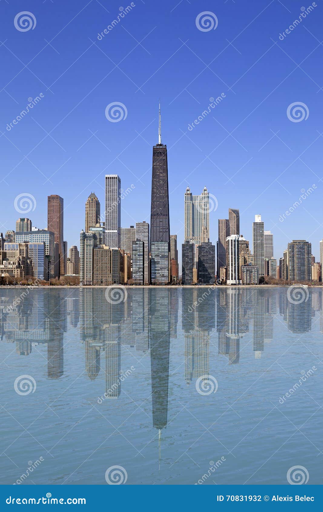 Chicago lake view stock photo. Image of business, blue - 70831932