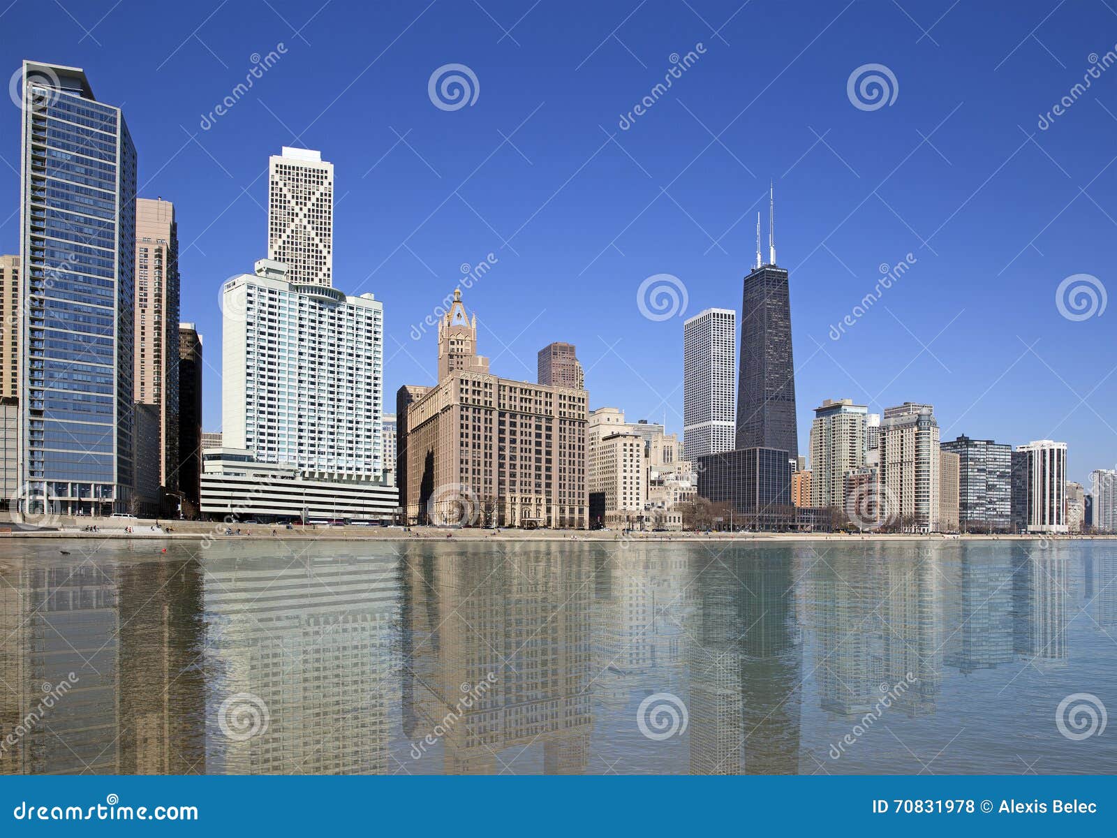 Chicago lake view stock photo. Image of downtown, american - 70831978