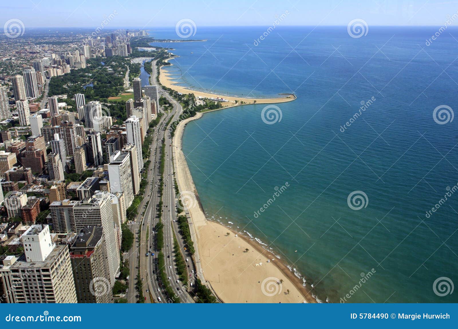 Chicago Lakefront stock photo. Image of metropolitan, avenue - 5784490