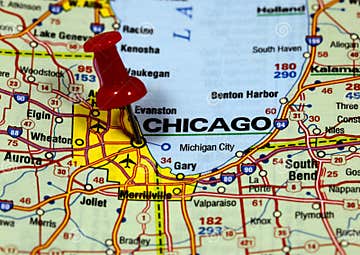 Chicago stock image. Image of geography, close, destination - 58286049
