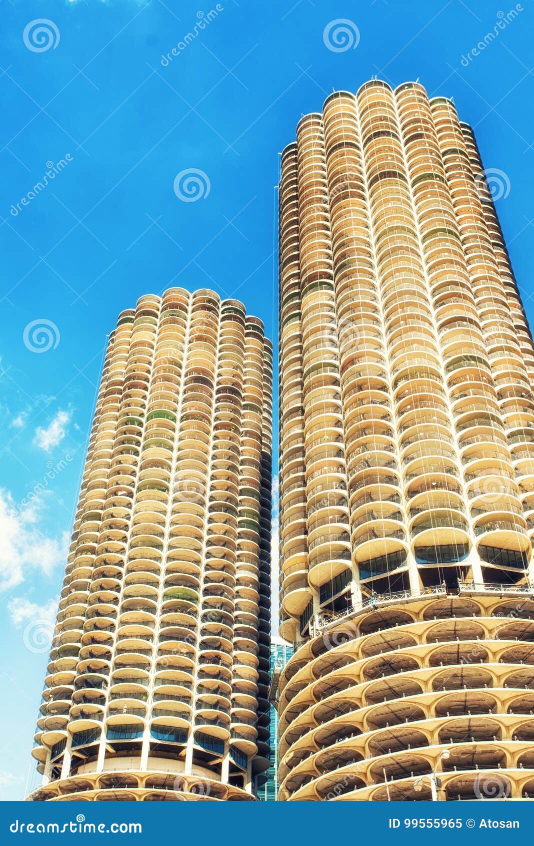 Chicago car park building stock image. Image of parking - 99555965