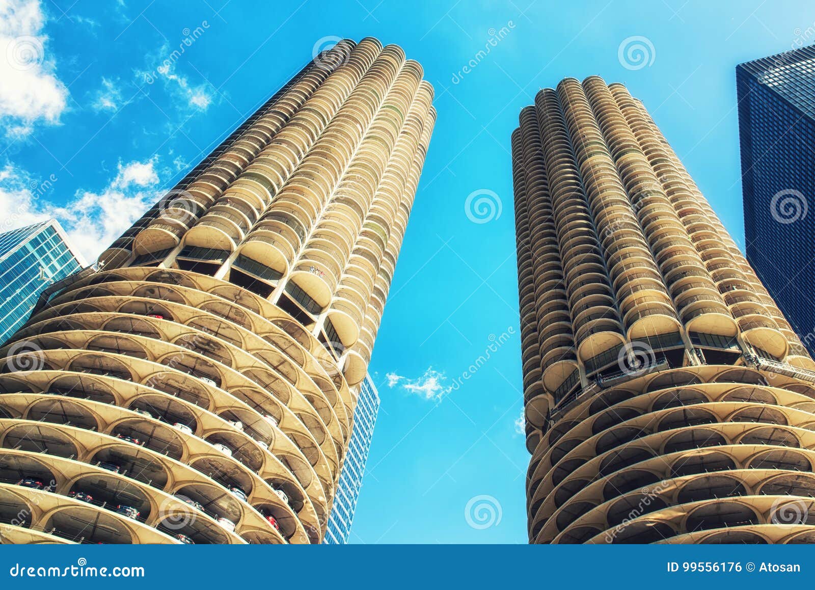 Chicago car park building editorial photo. Image of built - 99556176