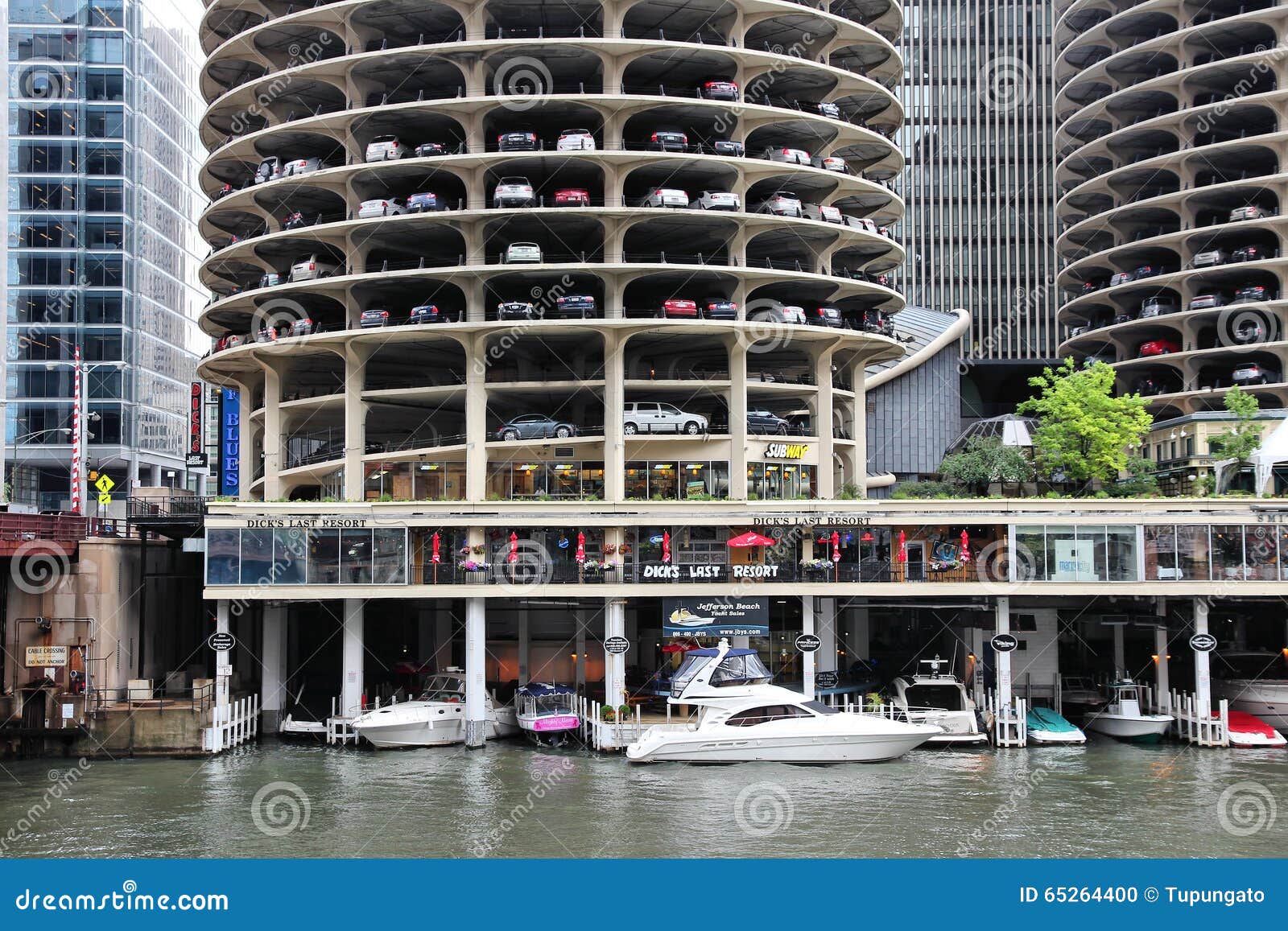 Chicago Marina Towers imagen editorial. Imagen de ciudad - 65264400