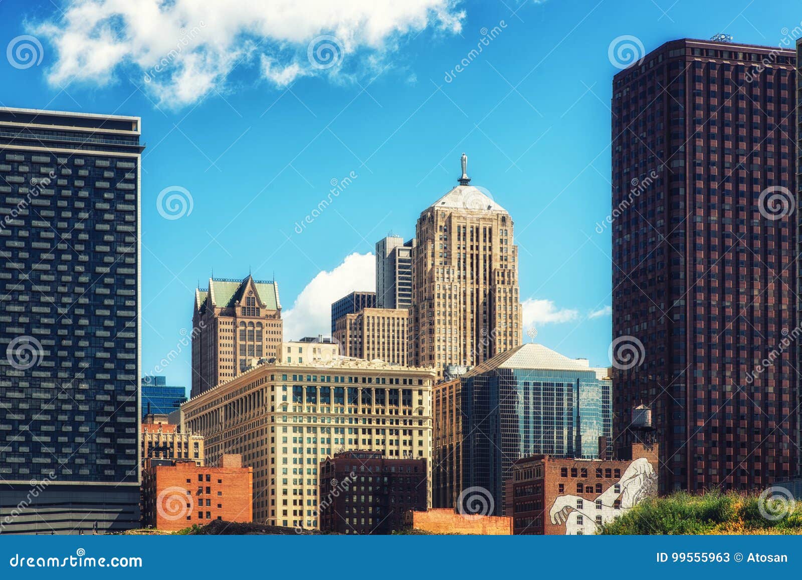 Chicago Modern Architecture Stock Image - Image of culture, building ...