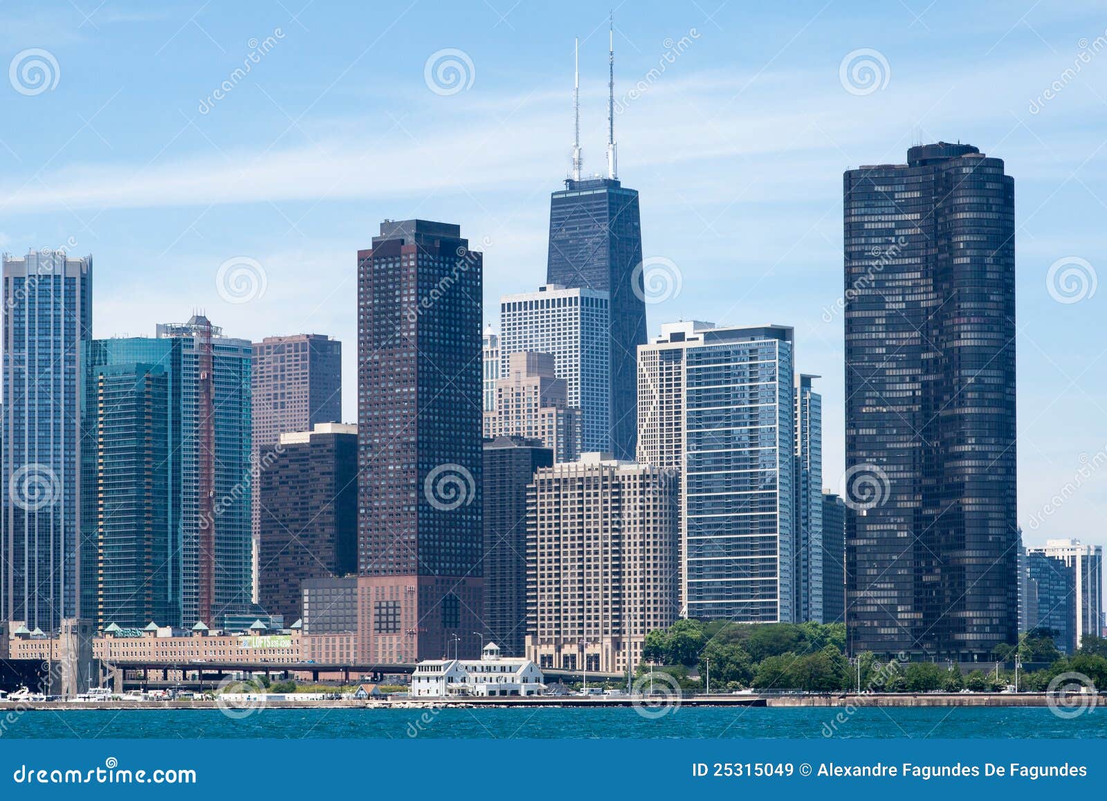 Chicago Modern Buildings editorial stock image. Image of hancock - 25315049