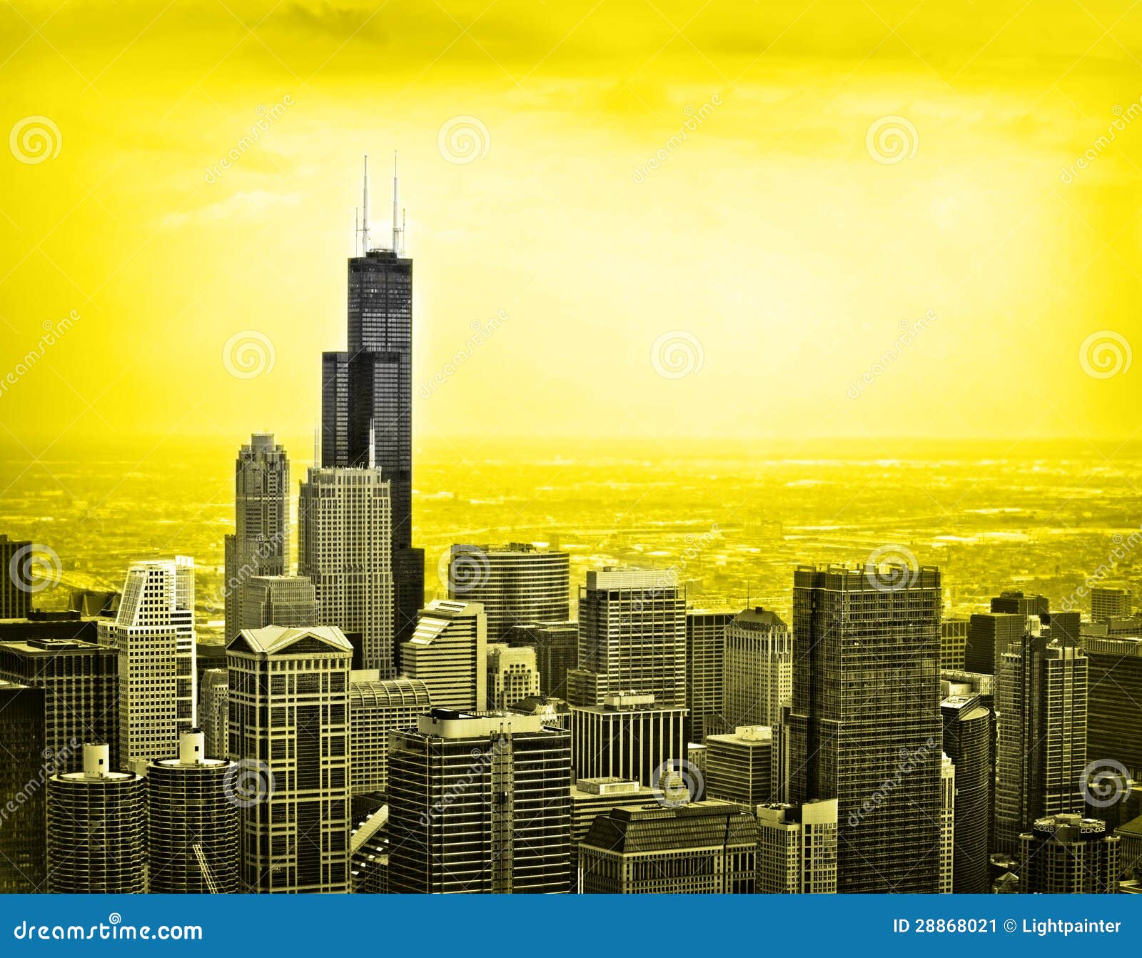 Chicago morning stock image. Image of skyline, high, chicago - 28868021