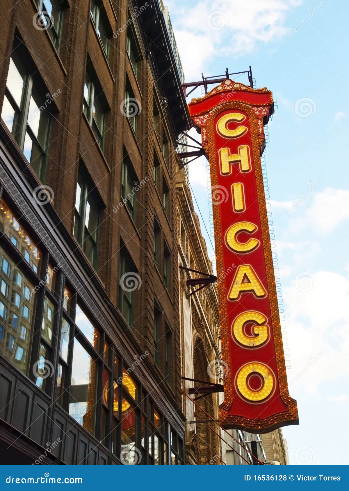 Chicago Neon Sign editorial stock photo. Image of entertainment - 16536128