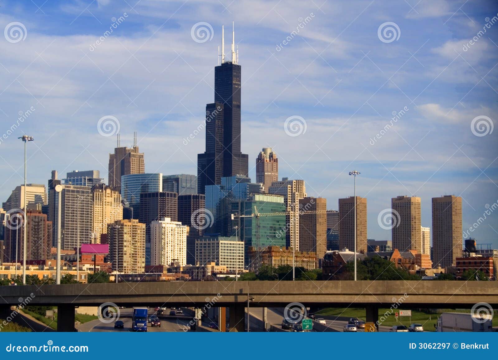 Chicago from the north stock image. Image of architecture - 3062297