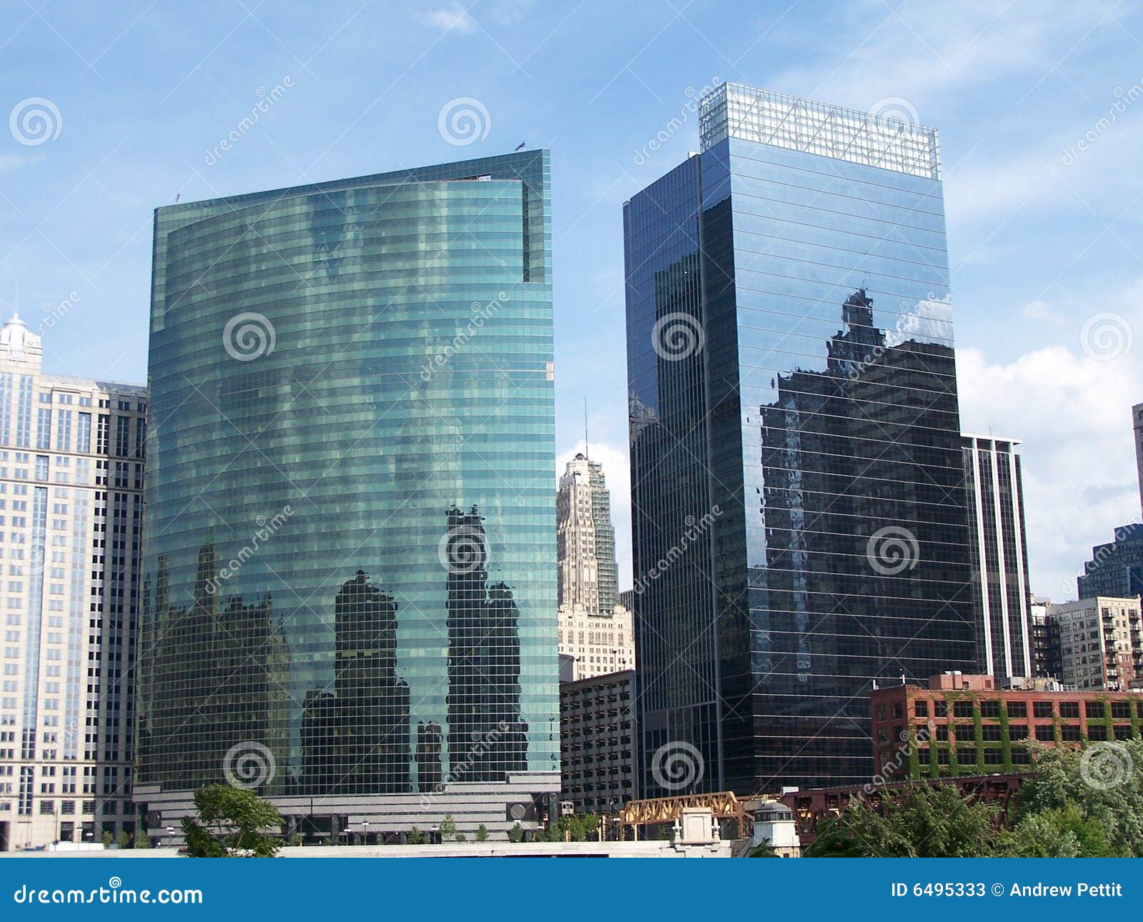 Chicago Office Buildings stock image. Image of buildings - 6495333