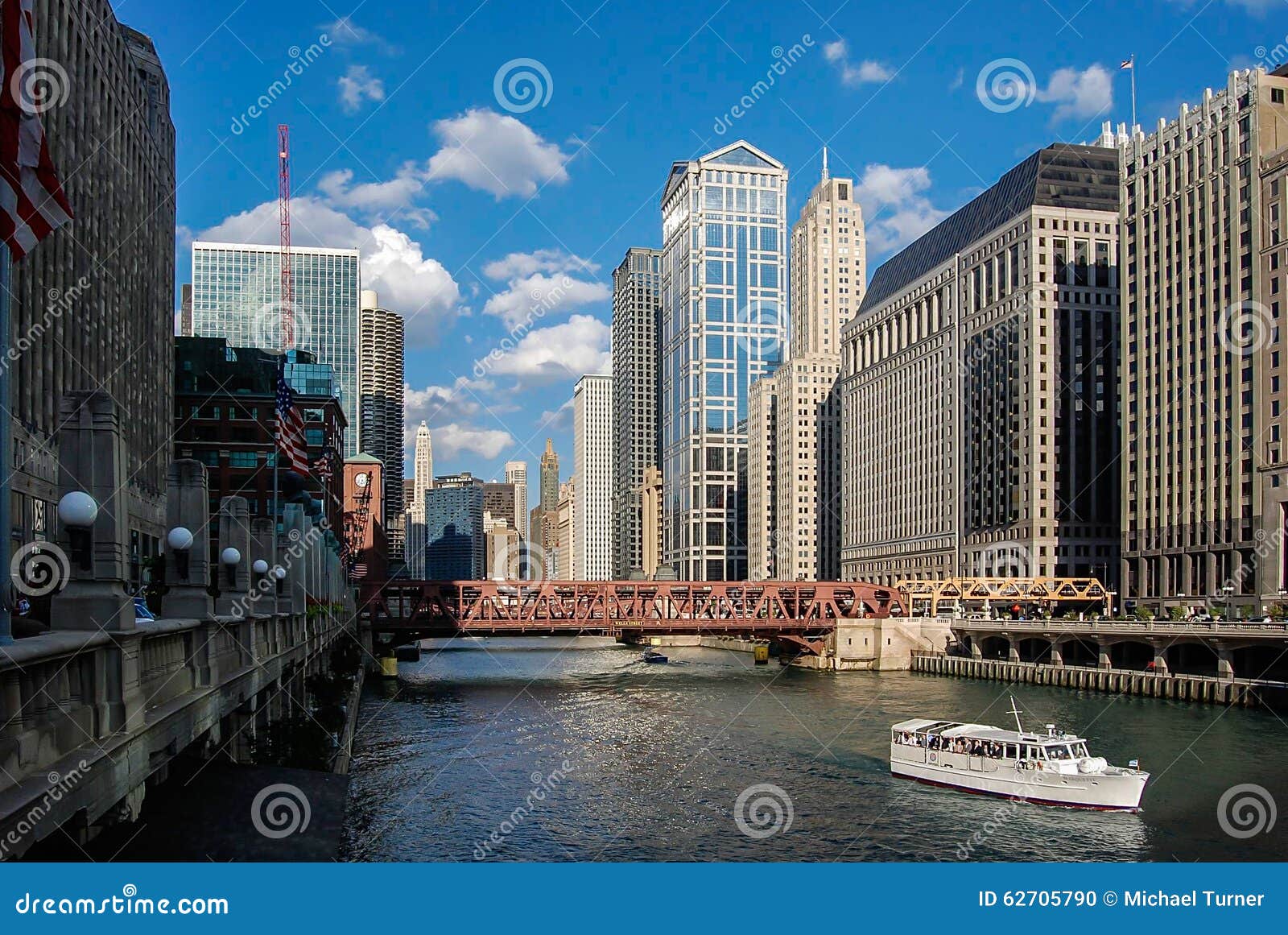 Chicago River stock photo. Image of local, city, chicago - 62705790
