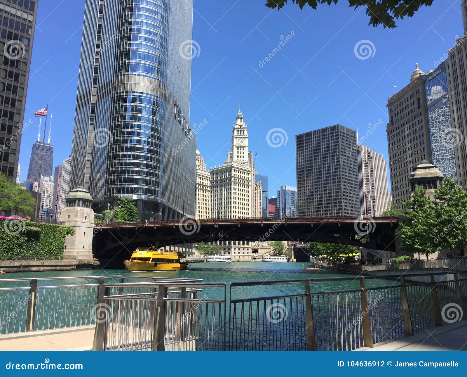 Chicago Riverfront Architecture Stock Image | CartoonDealer.com #87839137
