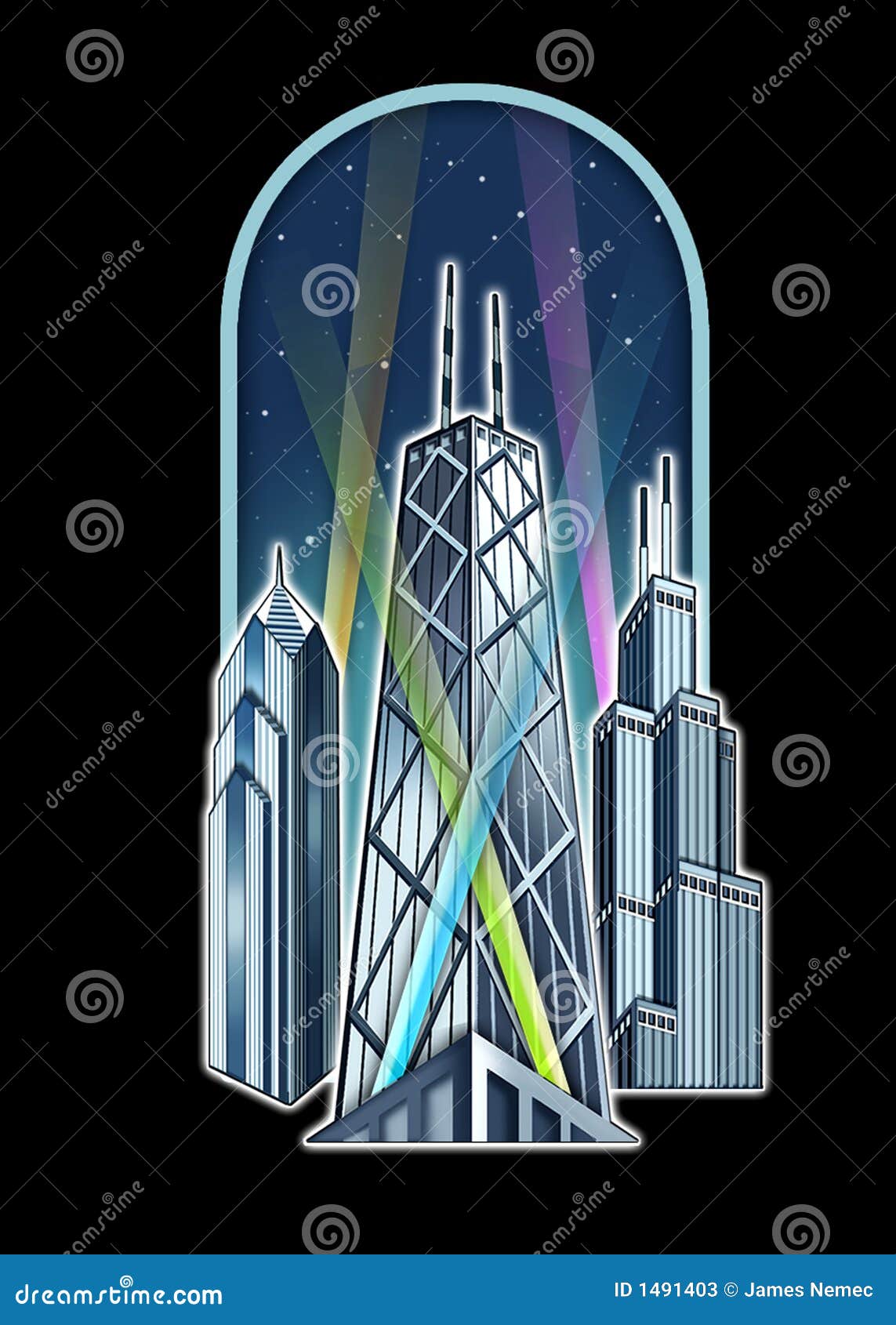 Sears Tower Icon Royalty-Free Illustration | CartoonDealer.com #73661130