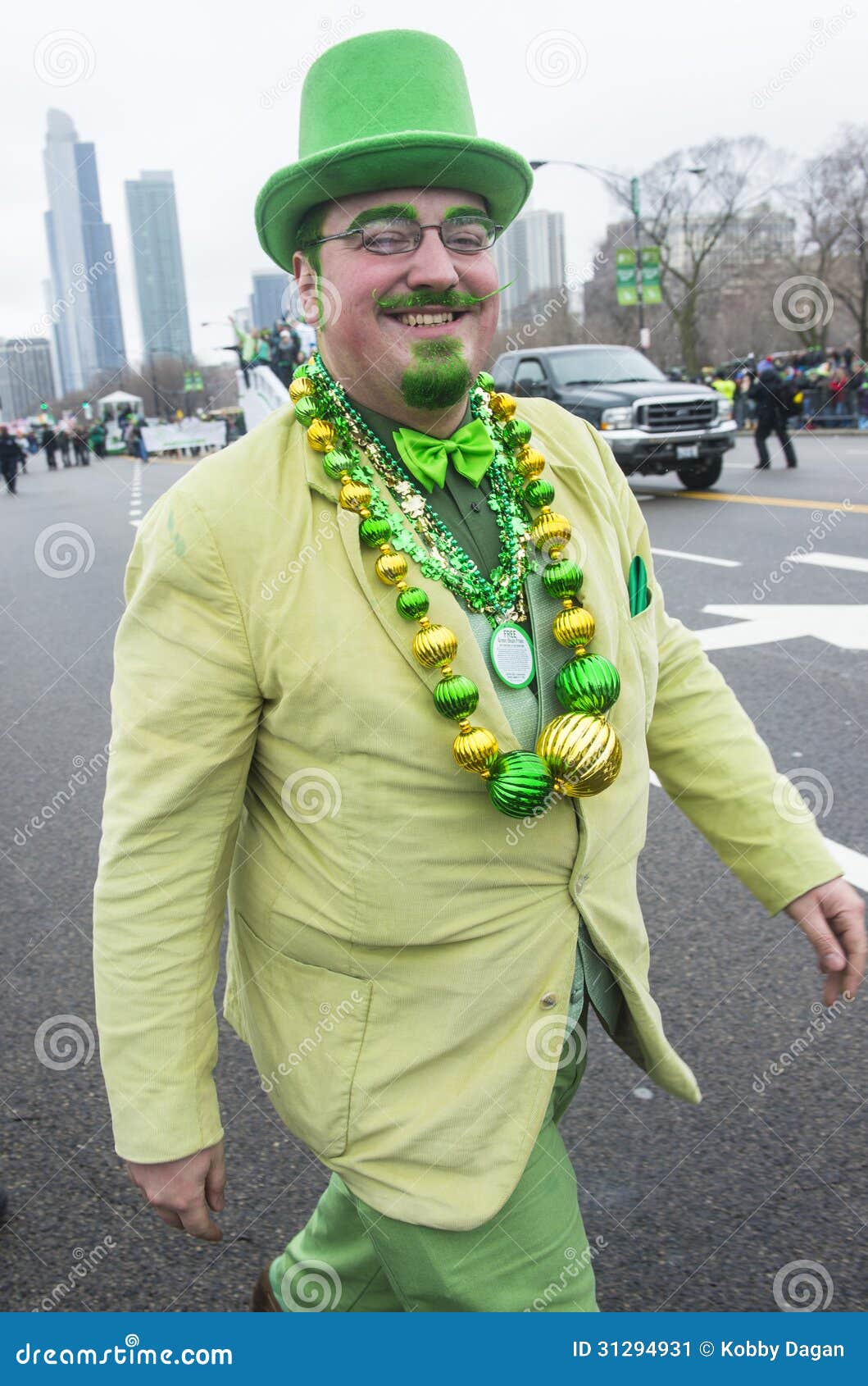 Chicago Saint Patrick Parade Editorial Photo - Image of march ...