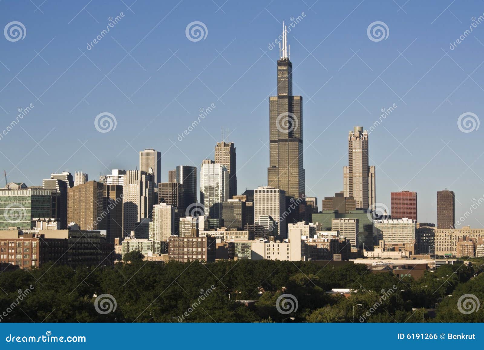 Chicago Seen From West Side Picture. Image: 6191266