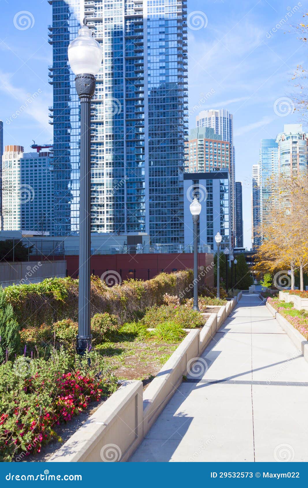 Chicago Sidewalk stock image. Image of chicago, environment - 29532573