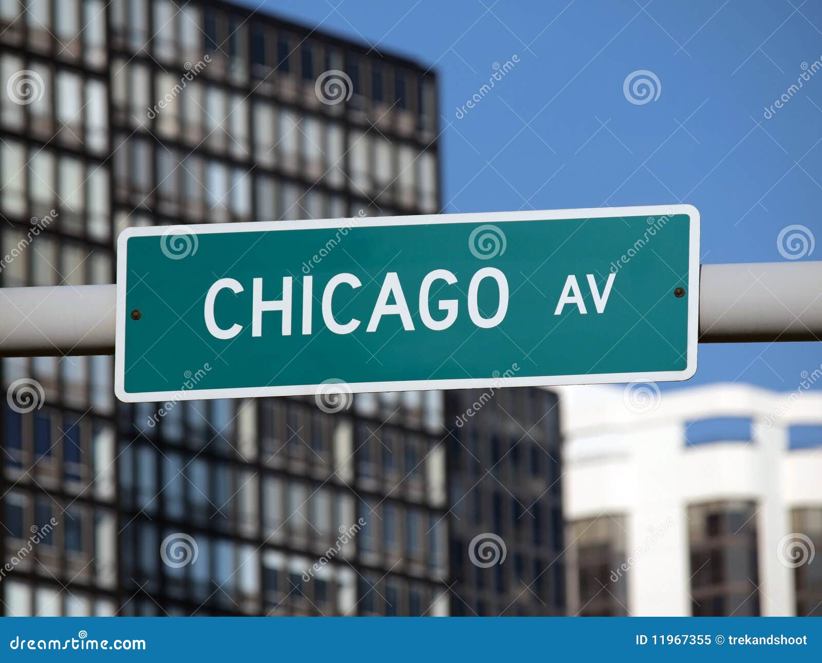 Chicago Sign stock image. Image of office, buildings - 11967355