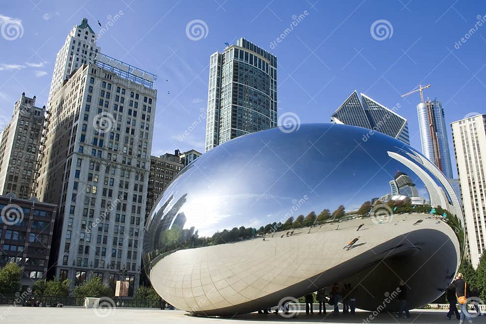 Chicago silver bean editorial photography. Image of artist - 33624852