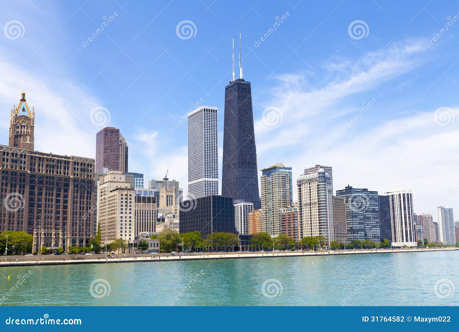 Chicago Skyline stock photo. Image of business, finance - 31764582