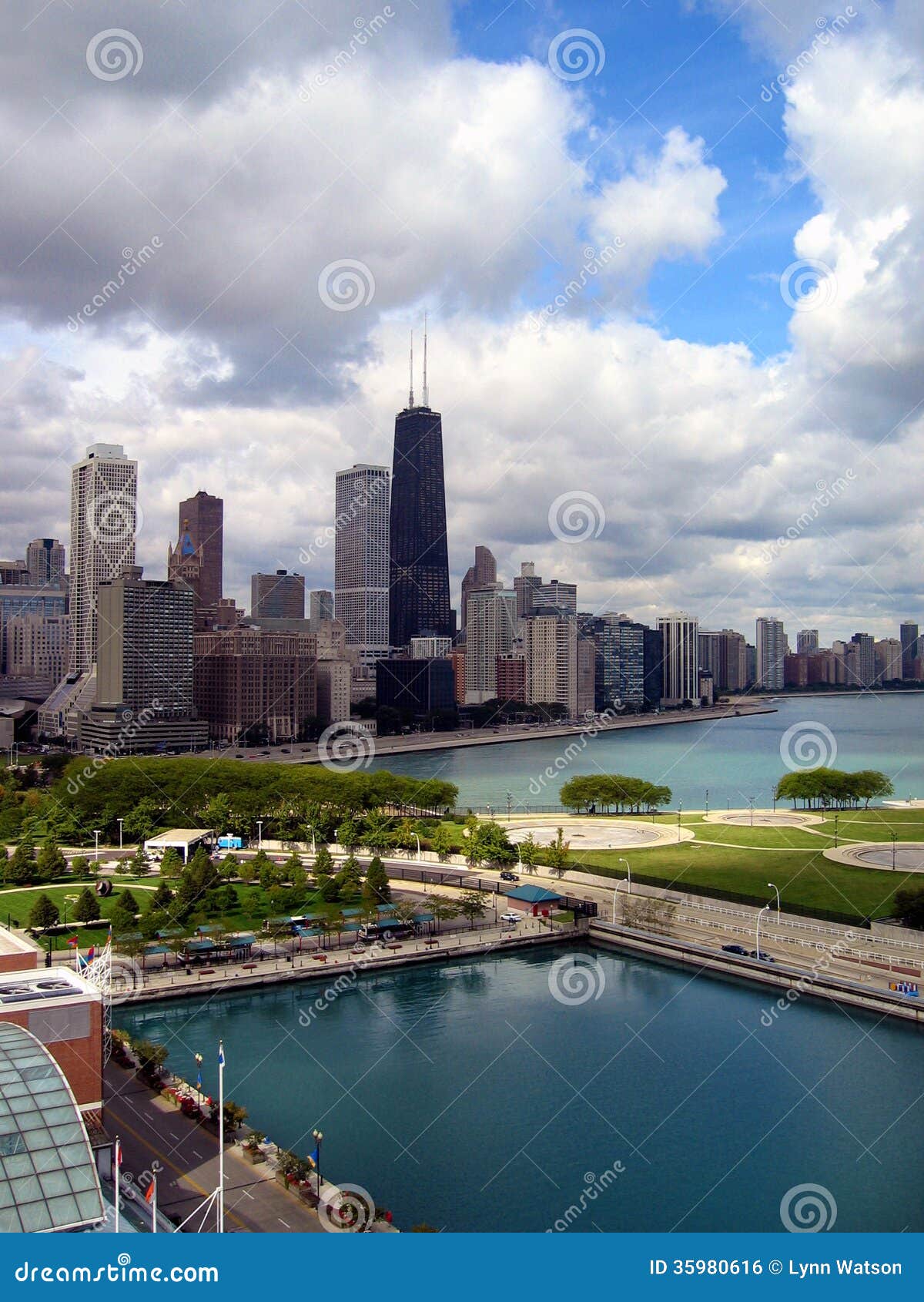 Chicago Skyline Horizontal stock photo. Image of locations - 35980616