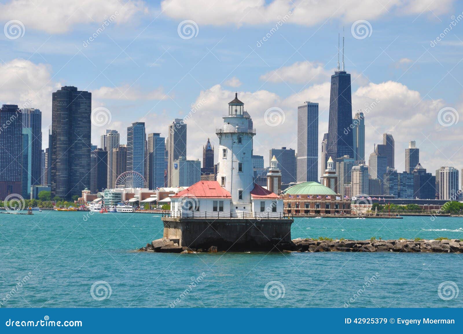 Chicago Skyline stock image. Image of chicago, skyline - 42925379