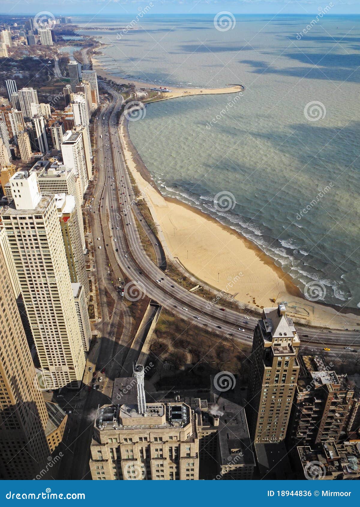 Chicago Skyline, North Part of the City. Stock Photo - Image of ...