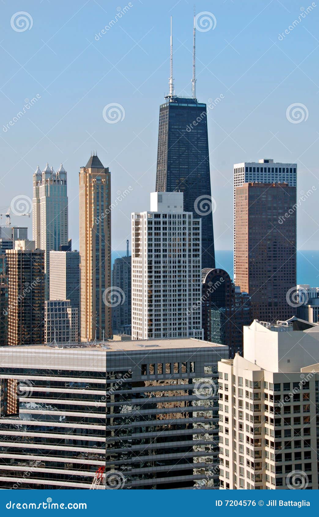 Chicago Skyscrapers stock photo. Image of density, illinois - 7204576