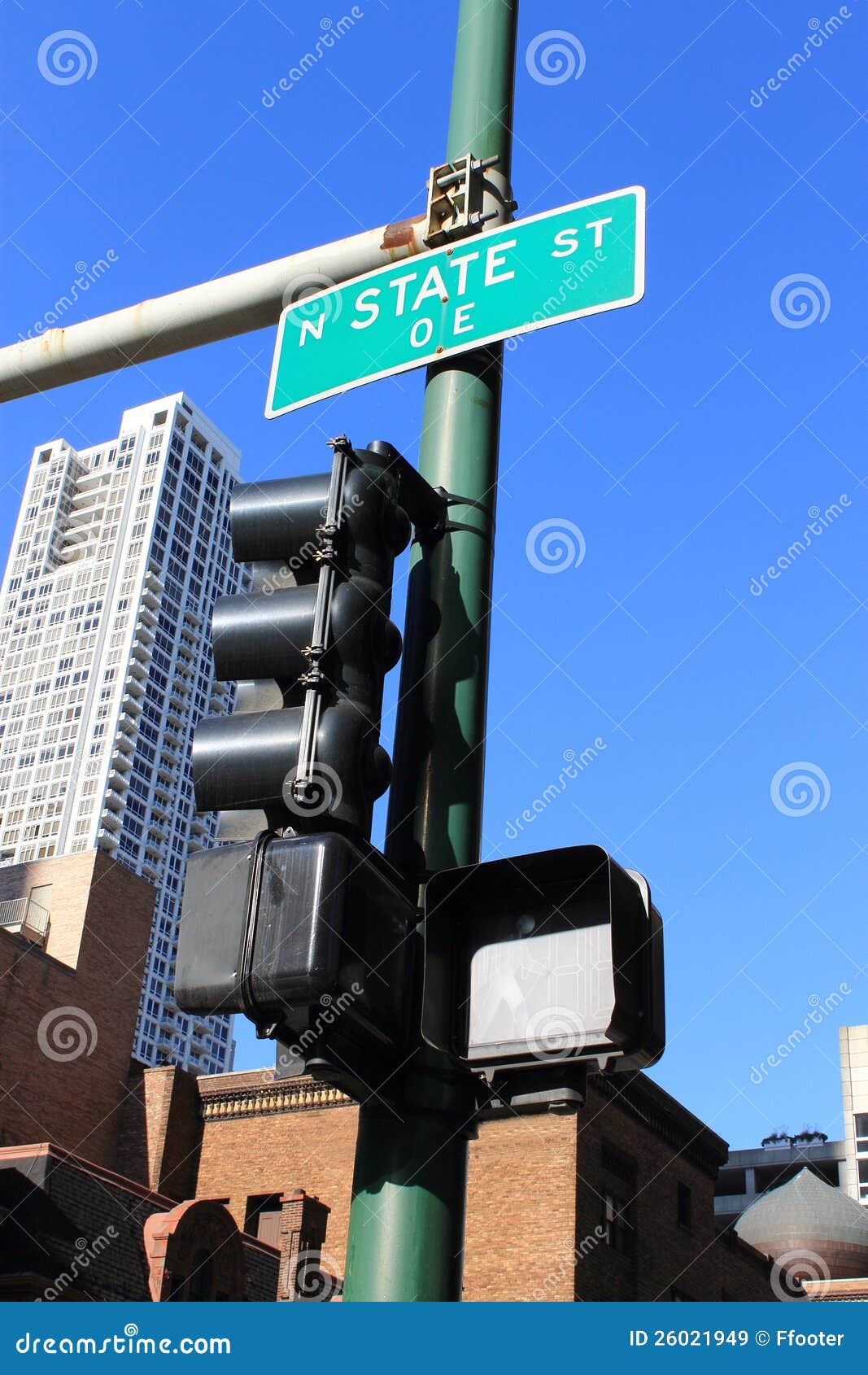 Chicago State Street stock image. Image of downtown, colorful - 26021949